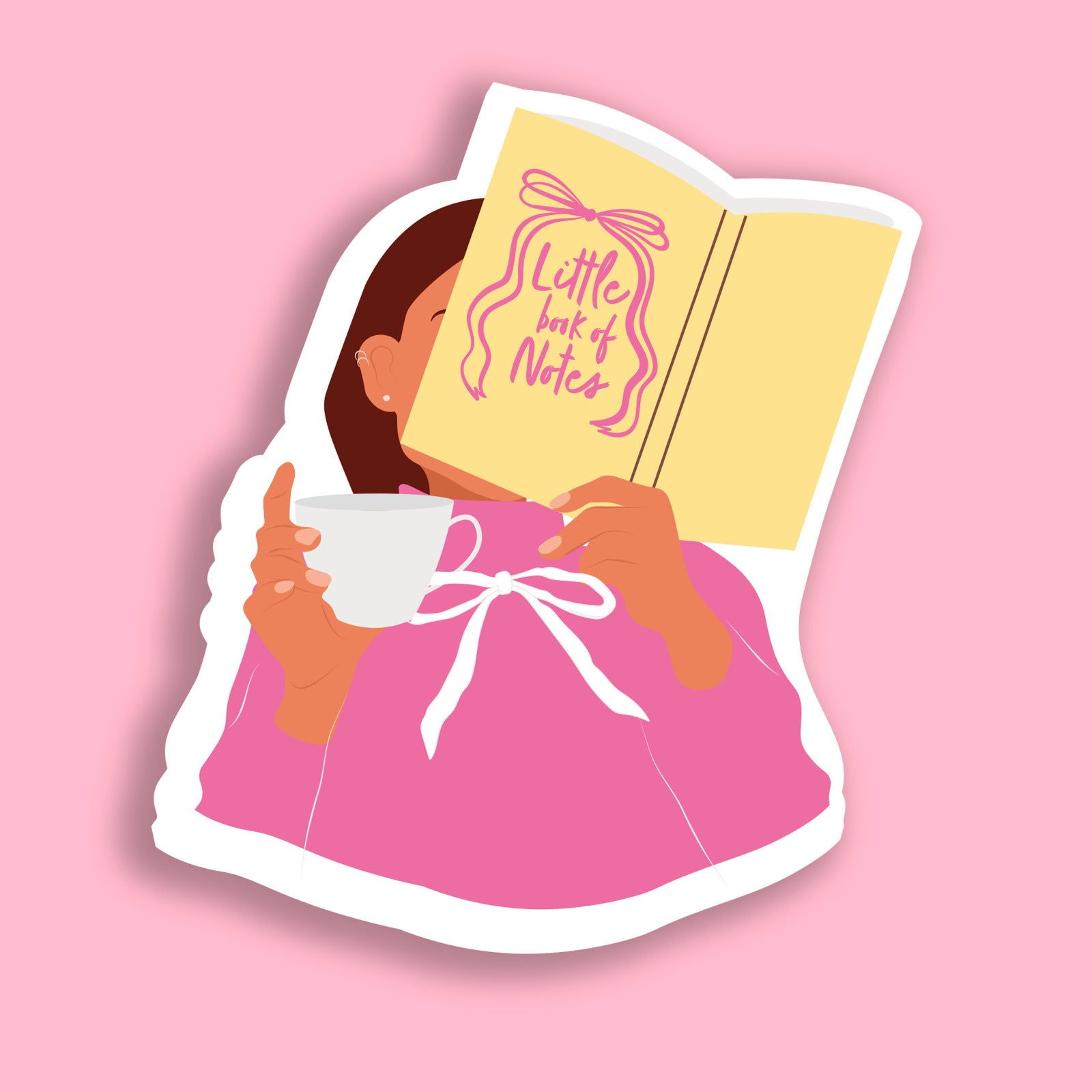 Pinky Girl Laptop Sticker – Mofkera