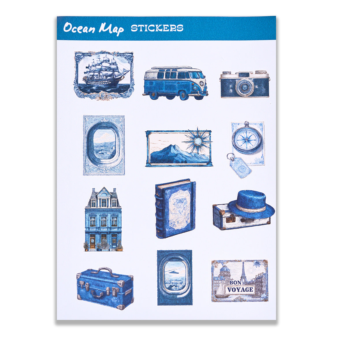 Ocean Map Stickers – Mofkera