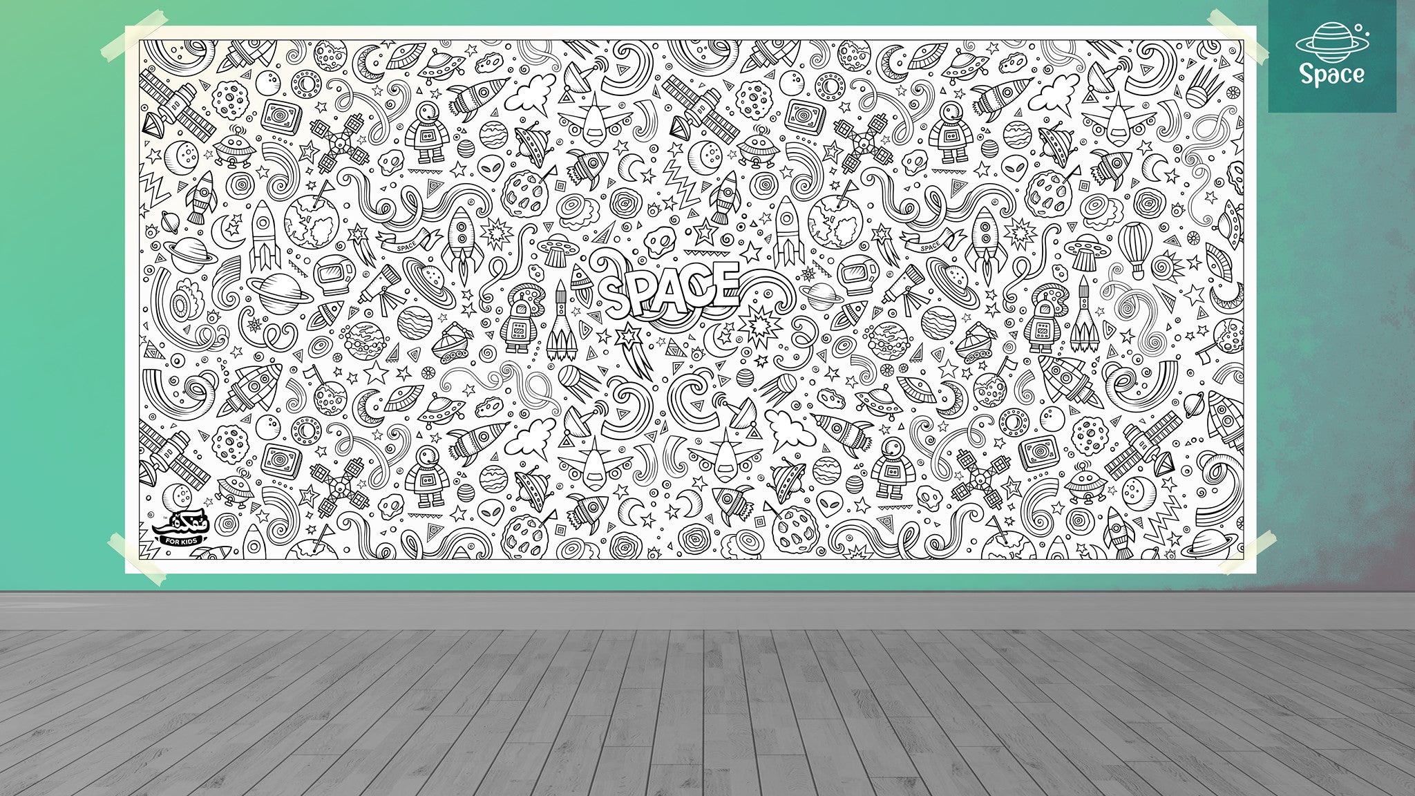 SPACE-GIANT COLORING POSTER